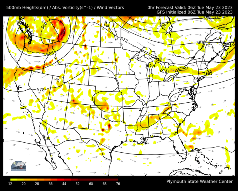 GFS 120-Hour Forecast Maps