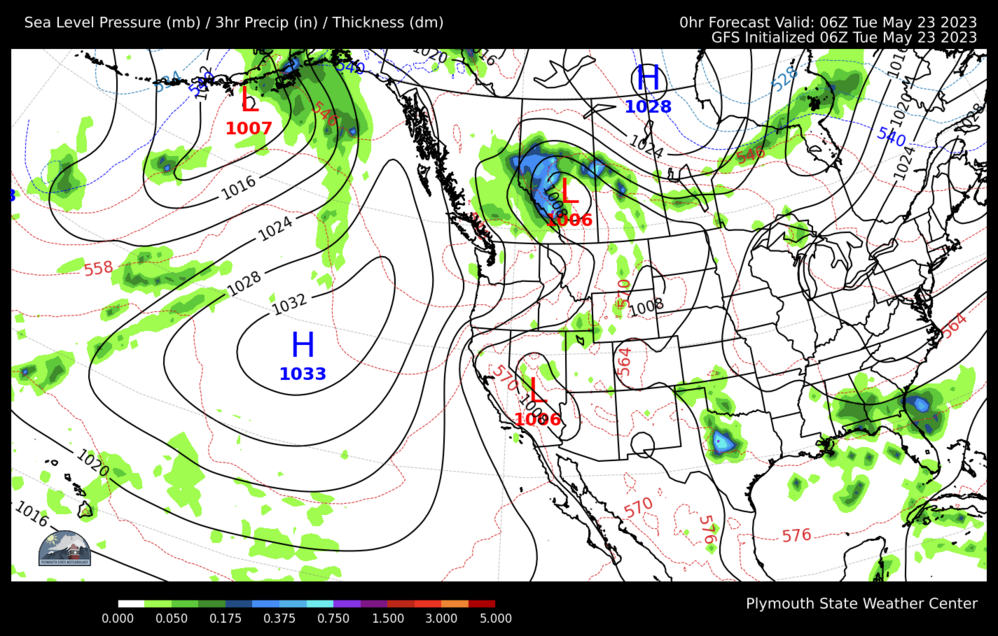 GFS 120-Hour Forecast Maps