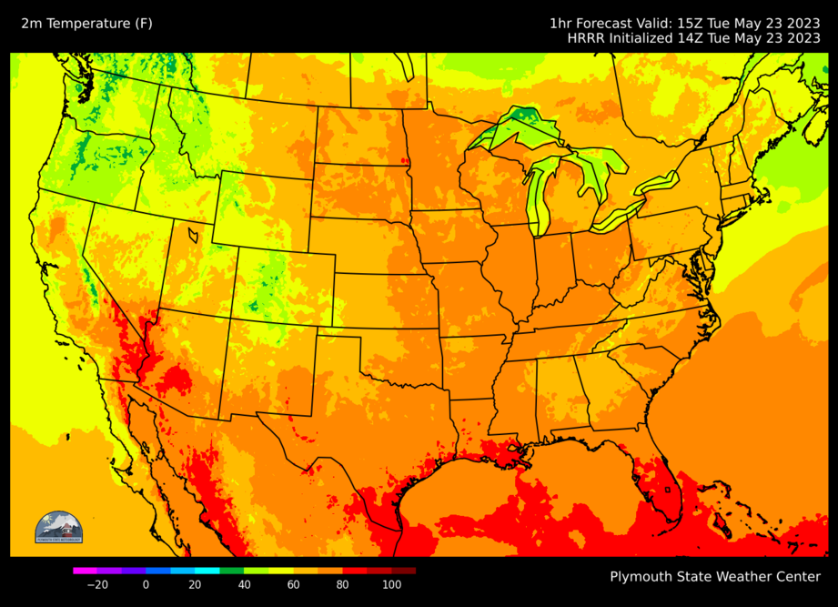 HRRR 18-Hour Forecast Maps