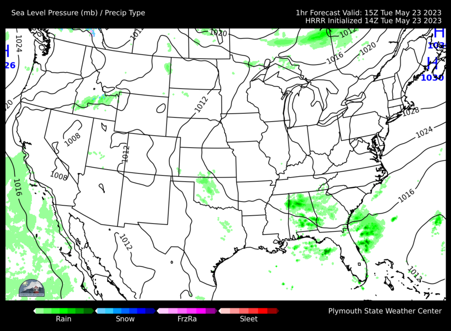 HRRR 18-Hour Forecast Maps